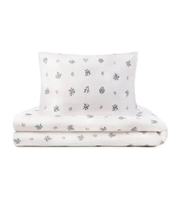 DOMANI HOME Feuille Bluer Linen 4 Piece Set