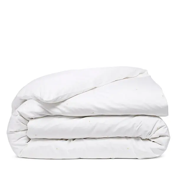 SCHLOSSBERG Daisy Embroidered Blanc Duvet Cover, King - White