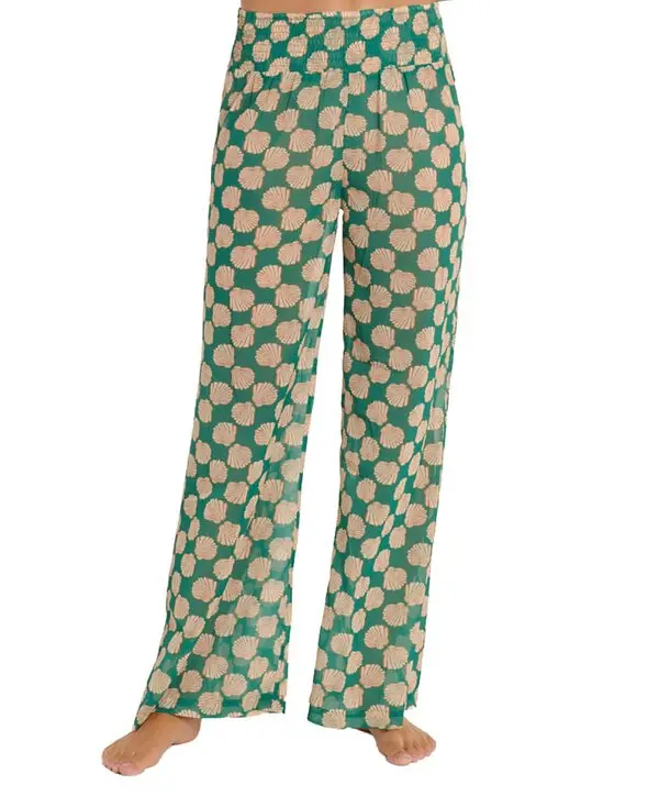HERMOZA Nora Pant Cover-up - Shell Chess