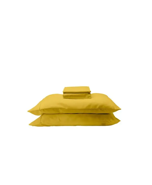 ETTITUDE Cleanbamboo Hemp Linen+ Sheet Set - Honey