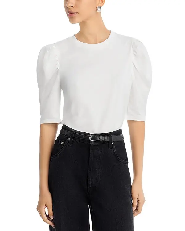 FRAME The Drape Tee - White