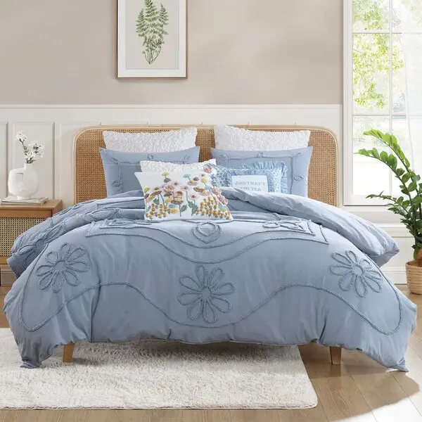 PERI HOME Retro Scroll Comforter Set, King