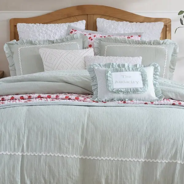 PERI HOME Rene Ruffle Duvet Cover Set, King