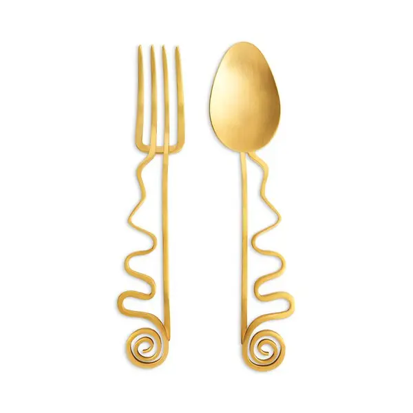 L'Objet Spirale Serving Set - Gold