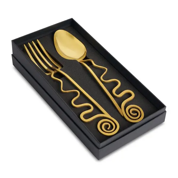 L'Objet Spirale Serving Set - Gold