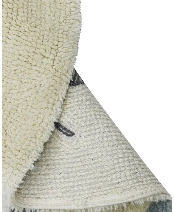 LORENA CANALS Edgar Plans Woolable Astromouse Round Area Rug, 3'3 X 3'3