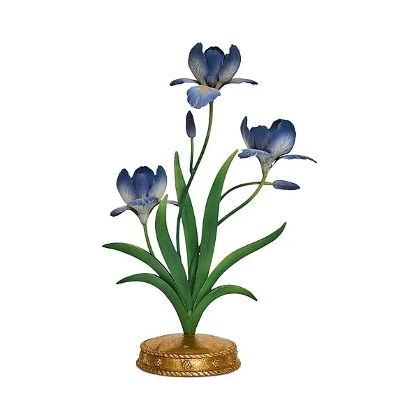 JULISKA Meadow Walk Iris 14 Centerpiece Candelabra - Blue