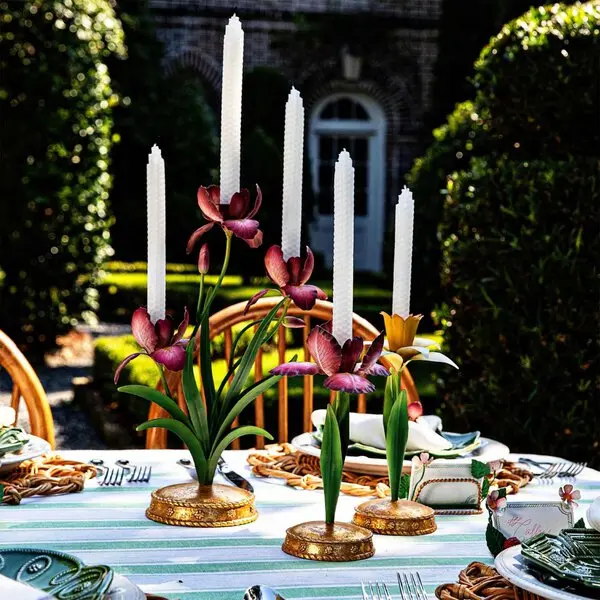 JULISKA Meadow Walk Iris 9 Candlestick - Pink Multi