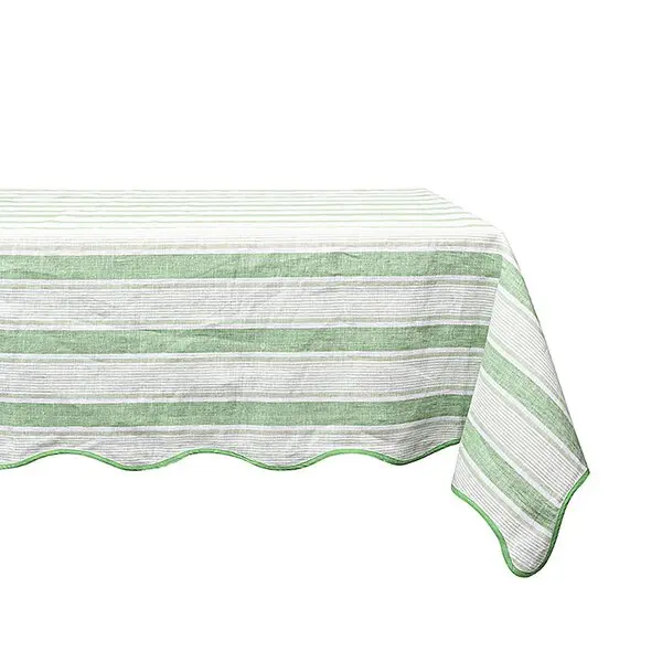 JULISKA Cabana Stripe 60 X 120 Tablecloth - Seagrass