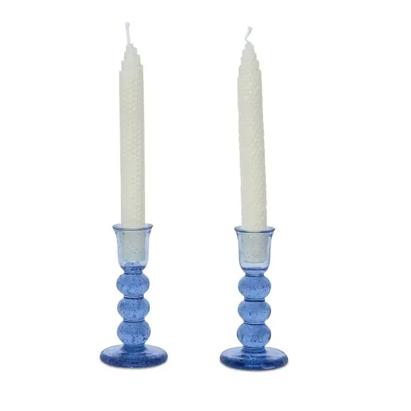 JULISKA Provence 5 Candlestick, Set Of 2 - Blue
