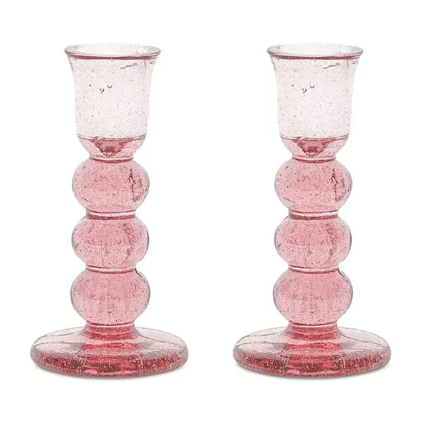 JULISKA Provence 5 Candlestick, Set Of 2 - Blush