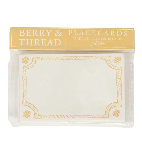 JULISKA Berry & Thread Place Cards, Set Of 12 - Daffodil