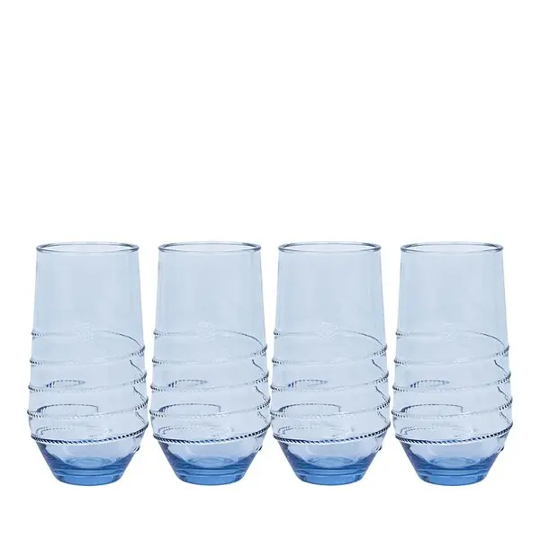 JULISKA Amalia Acrylic Large Tumbler, Set Of 4 - Blue