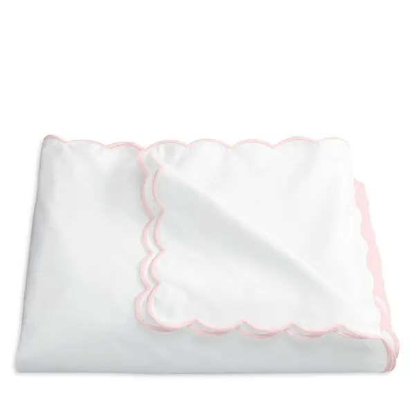 MATOUK Dakota Percale Duvet Cover, Twin - Pink