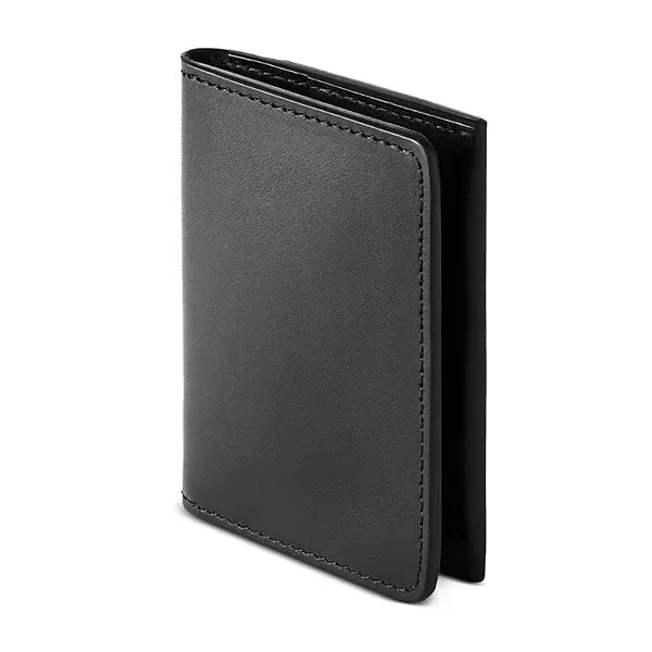 CARL FRIEDRIK Swanfield Italian Vachetta Leather Bifold Wallet - Black