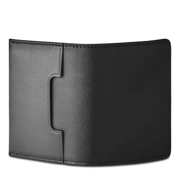 CARL FRIEDRIK Swanfield Italian Vachetta Leather Bifold Wallet - Black