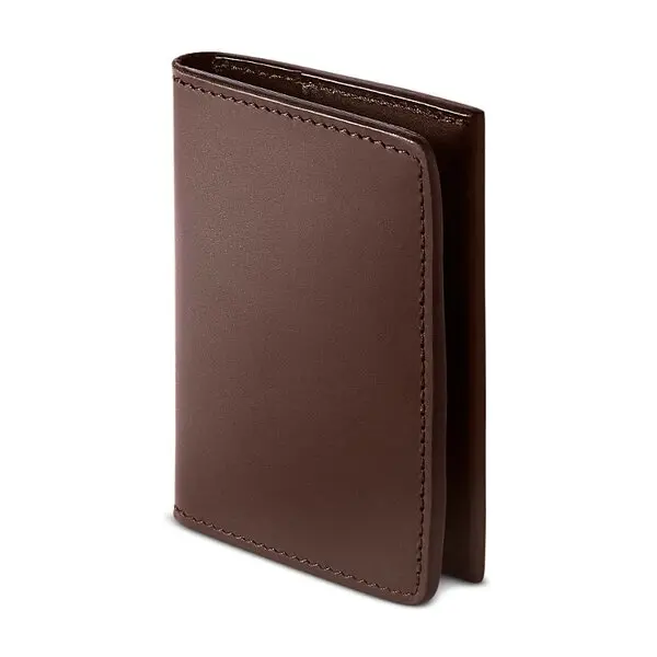 CARL FRIEDRIK Swanfield Italian Vachetta Leather Bifold Wallet - Chocolate