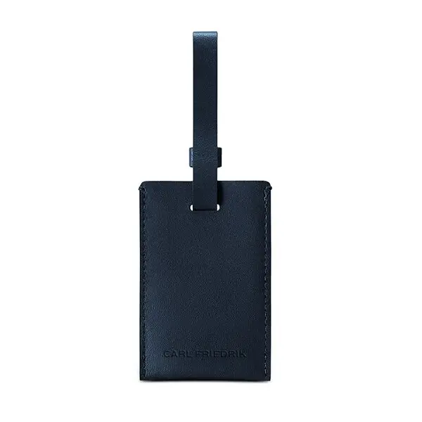 CARL FRIEDRIK Leather Luggage Tag - Navy - Bloomingdale's Exclusive