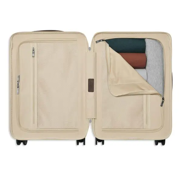 CARL FRIEDRIK The Carry-on Zip Spinner Suitcase - Sand/chocolate