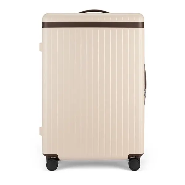 CARL FRIEDRIK The Large Check In Zip Spinner Suitcase - Sand/chocolate