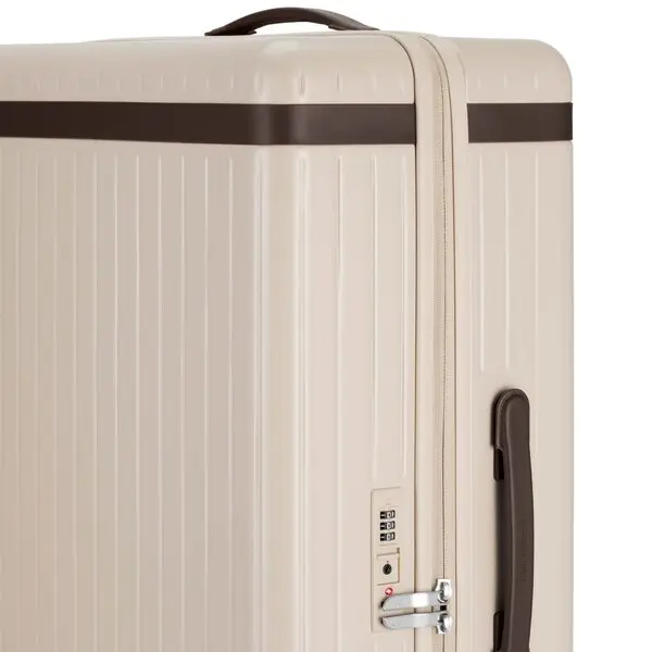 CARL FRIEDRIK The Large Check In Zip Spinner Suitcase - Sand/chocolate