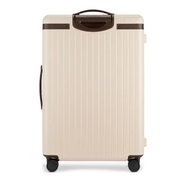 CARL FRIEDRIK The Large Check In Zip Spinner Suitcase - Sand/chocolate