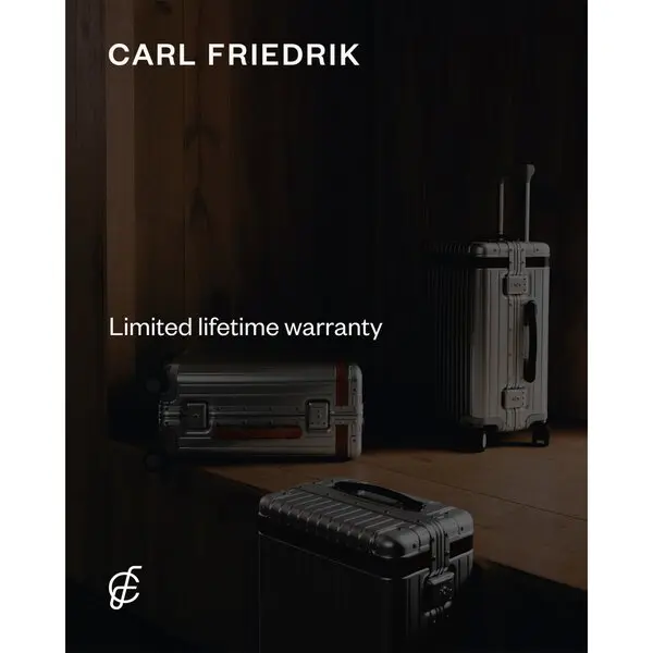 CARL FRIEDRIK The Large Check In Zip Spinner Suitcase - Sand/chocolate