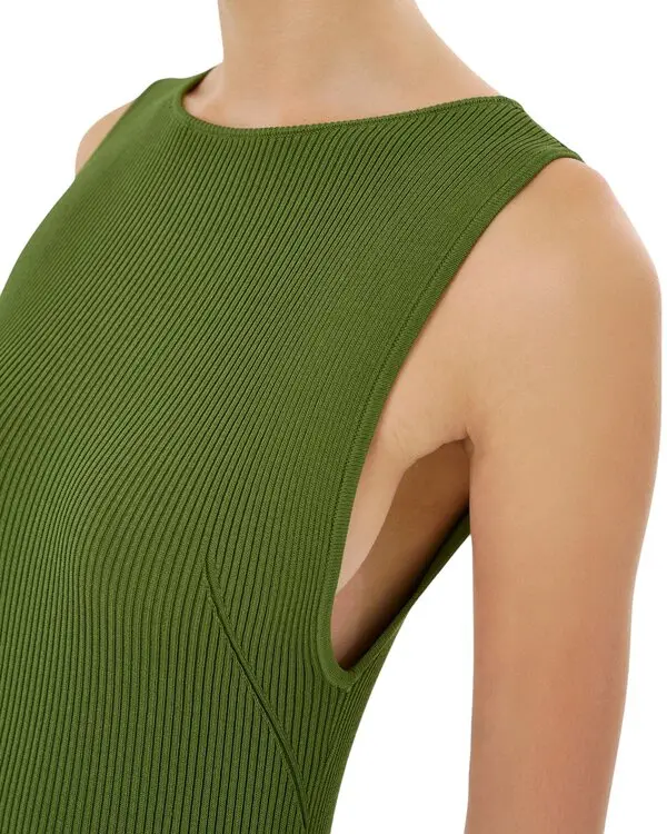 contrast knit mini dress English Factory