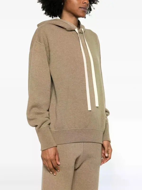 JIL SANDER Cashmere Hoodie - Brown