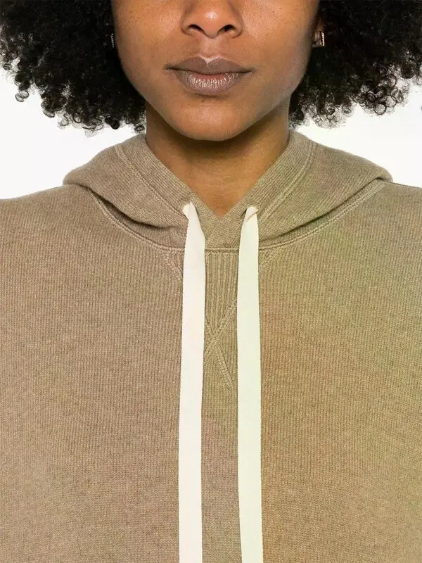 JIL SANDER Cashmere Hoodie - Brown