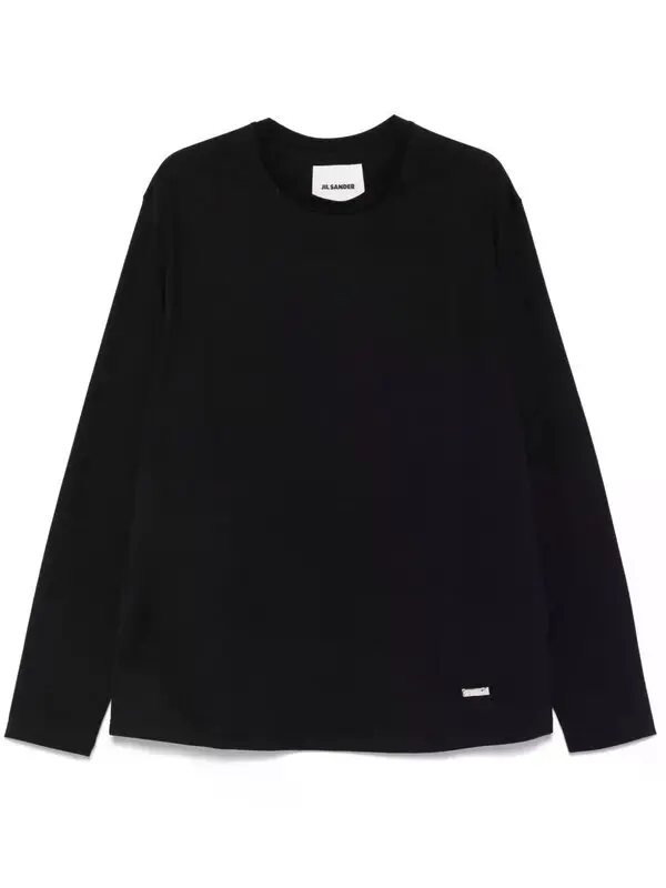 JIL SANDER Logo-plaque T-shirt - Blue