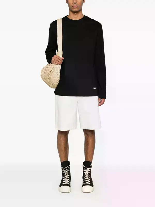 JIL SANDER Logo-plaque T-shirt - Black