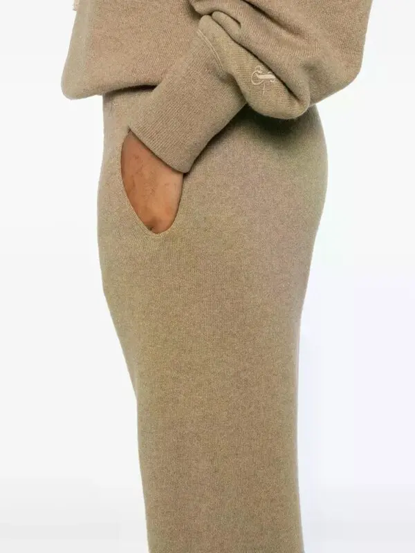 JIL SANDER Knitted Track Pants - Brown