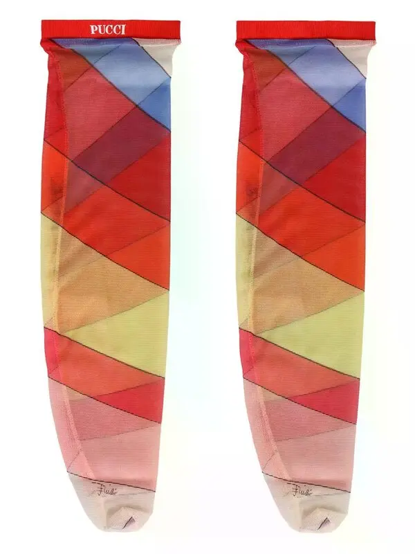 Emilio Pucci Printed Socks - Red
