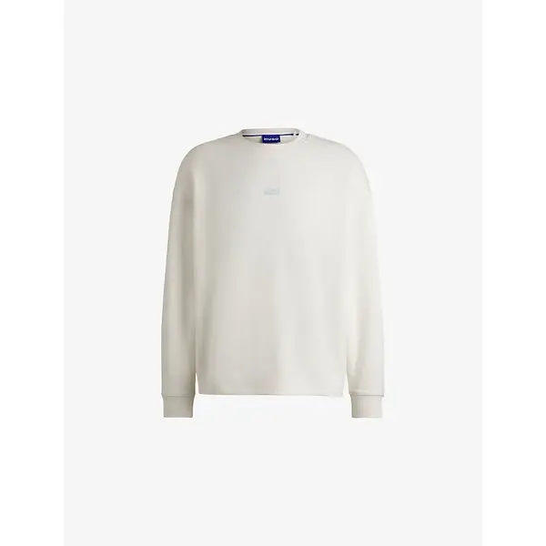 Hugo Brand-print Cotton-jersey Sweatshirt