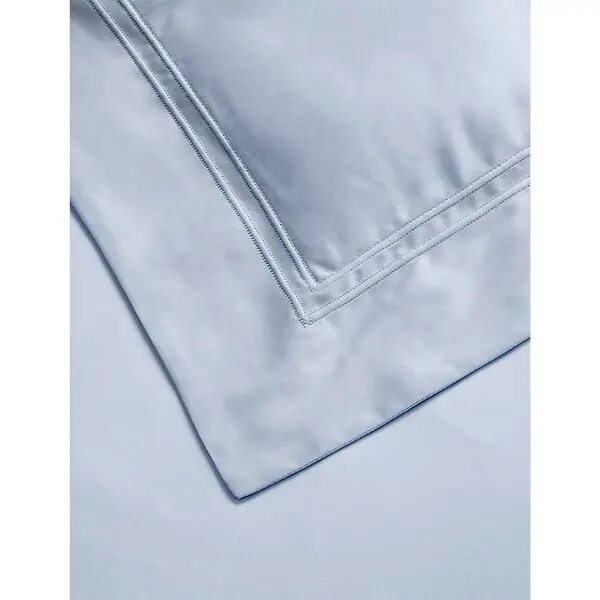 YVES DELORME Triomphe Cotton Duvet Cover - Celeste