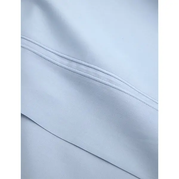 YVES DELORME Triomphe Cotton Flat Sheet - Celeste