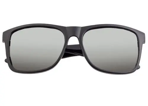 SIXTY ONE Solaro Polarized Wayfarer Sunglasses - Black/silver