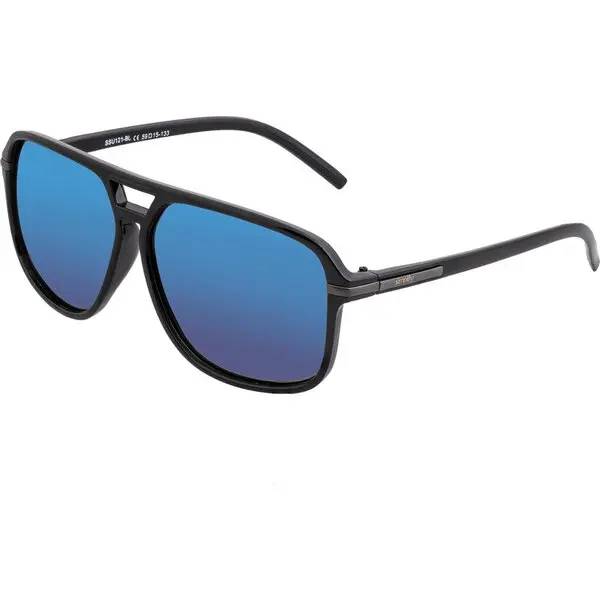 SIMPLIFY Reed Polarized Sunglasses - Black/blue