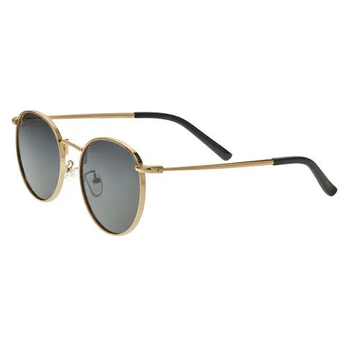 SIMPLIFY Dade Round Frame Sunglasses - Gold/black