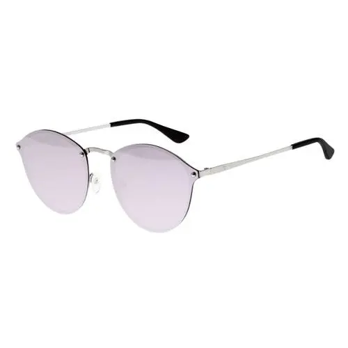 SIXTY ONE Picchu Polarized Round Sunglasses - Silver/lavender
