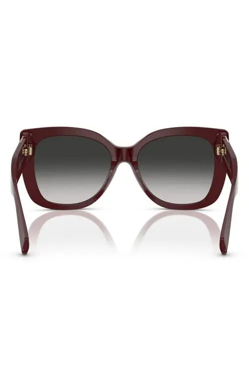 Tiffany & Co. 55mm Gradient Square Sunglasses - Burgundy