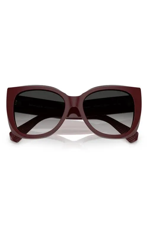 Tiffany & Co. 55mm Gradient Square Sunglasses - Burgundy