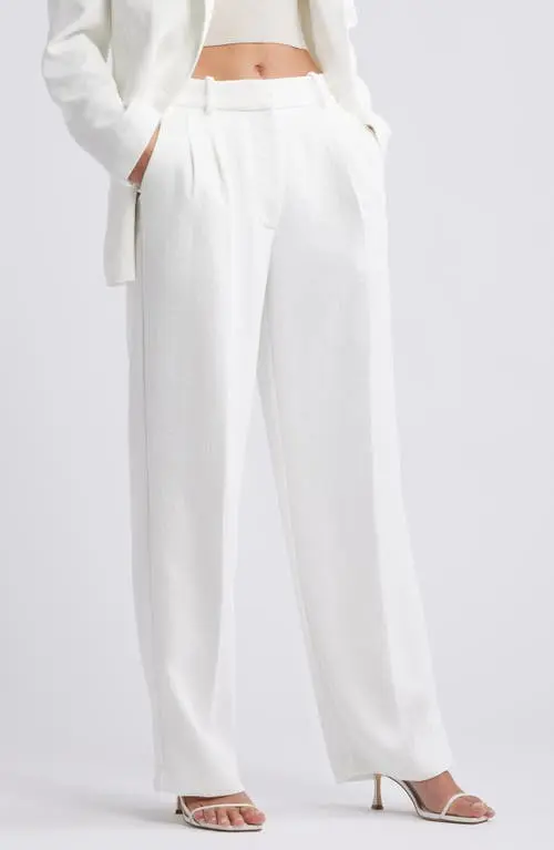 OPEN EDIT Curator Crepe Trousers - Ivory