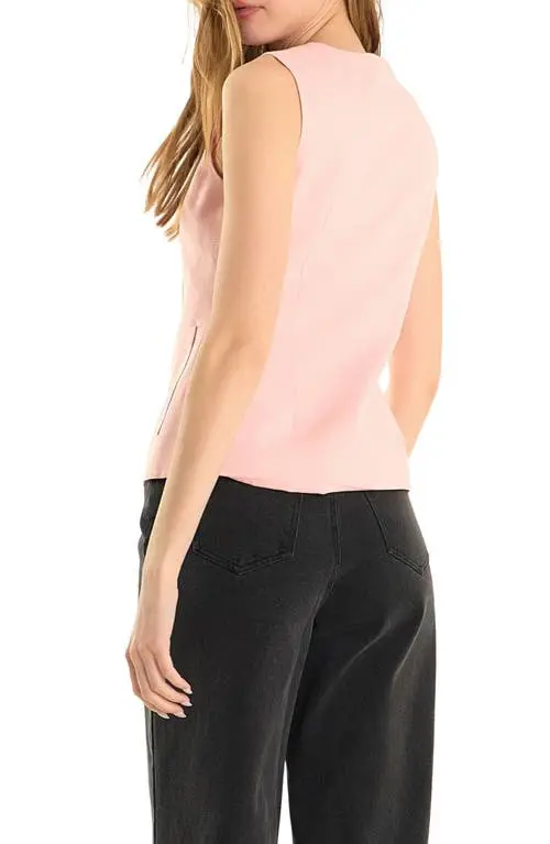 Endless Rose Sleeveless Linen-blend Top
