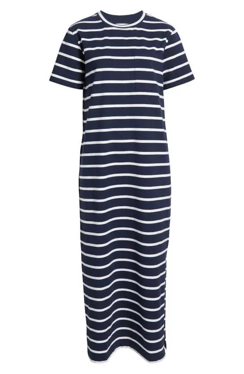 navy blue dress fashion nova Always The One Blue Striped Shirt Dress – Shop the Mint main image 0