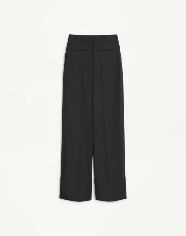 Valentino Garavani Floral Print Trousers - Black