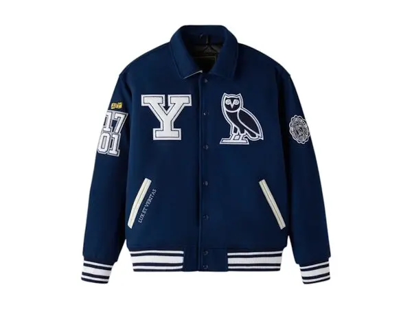 OVO X Yale Campus Varsity Jacket