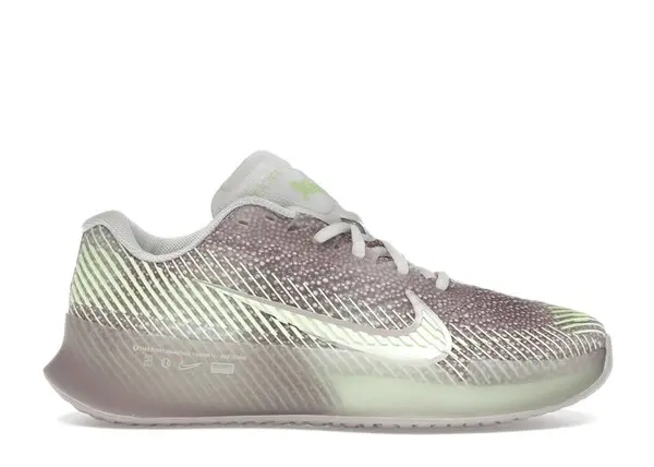 Nike Court Air Zoom Vapor 11 Premium Hc Sneakers - Phantom/platinum Violet/barely Volt
