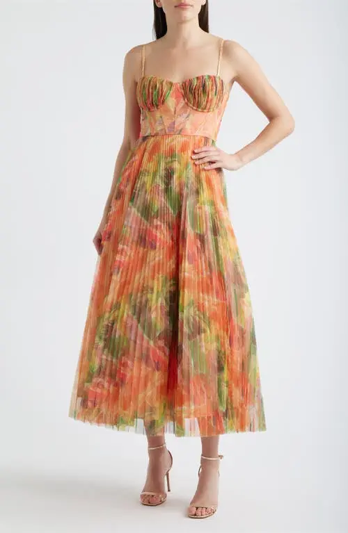 HUTCH Pleated Cocktail Dress - Multi